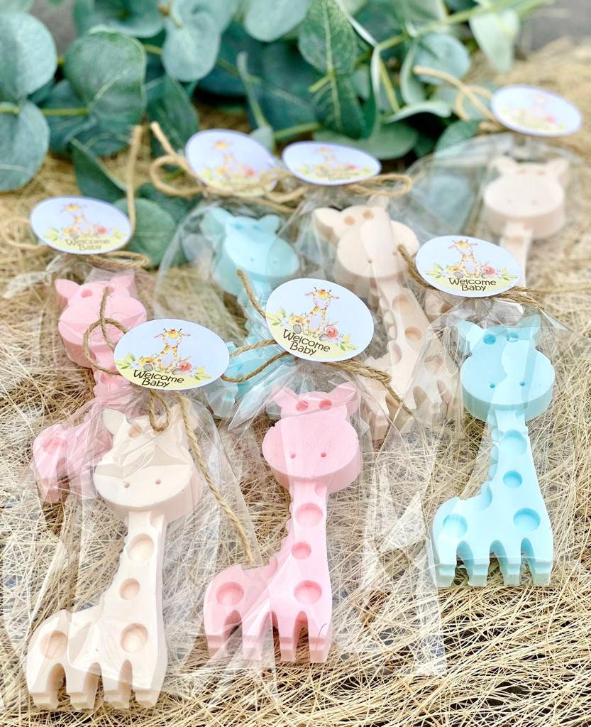 Giraffe Soap Favors - Giraffe Baby Shower Favors, Boy Girl Baby Giraff ...