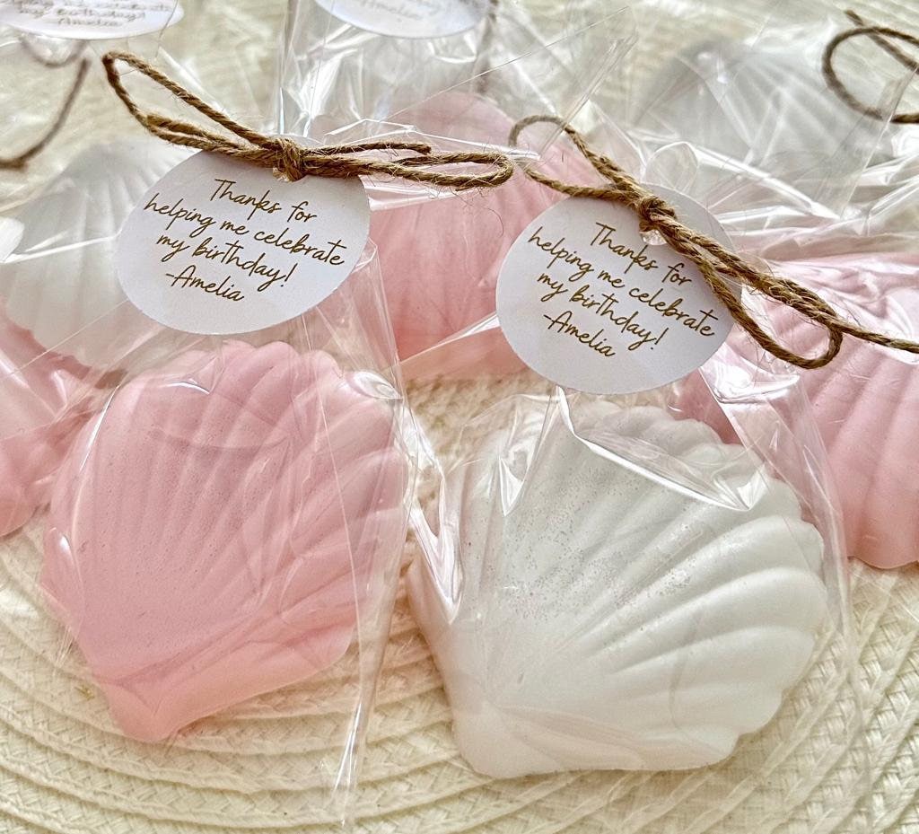 Shiny Shell Soap Favors --- Ocean Under the Sea Mermaid Party Gift Fav ...
