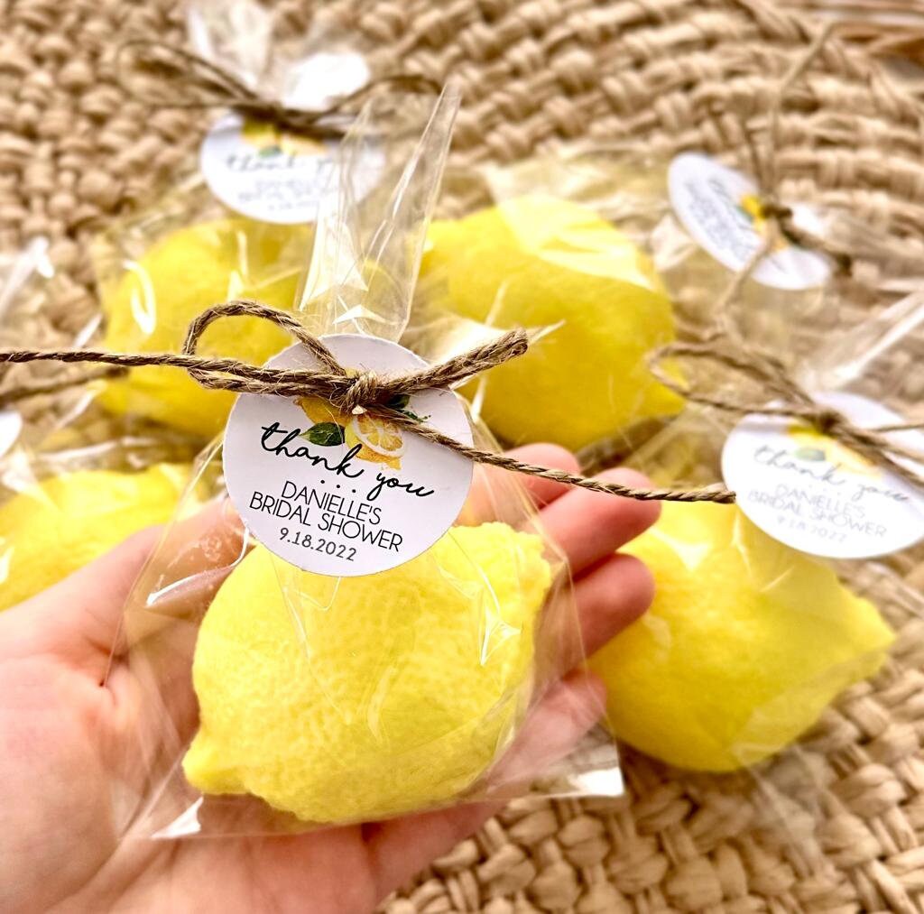 Big Lemon Soap Favors - Lemon Bridal Shower Baby Shower Decor Boy Girl ...