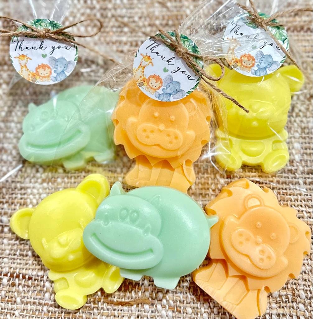 Big Animal Soaps - Safari Jungle Baby Shower Favors, Boy Girl Decorati ...