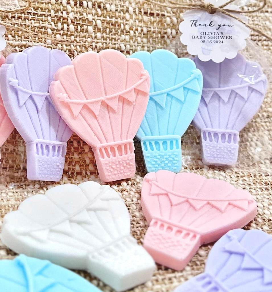 Hot Air Balloon Soap Favors - Baby Shower Decorations, Up and Away Clo ...