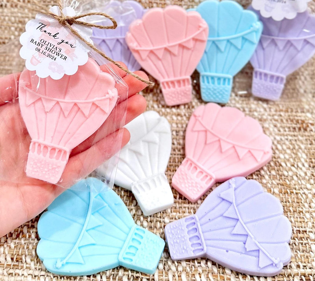 Hot Air Balloon Soap Favors - Baby Shower Decorations, Up and Away Clo ...