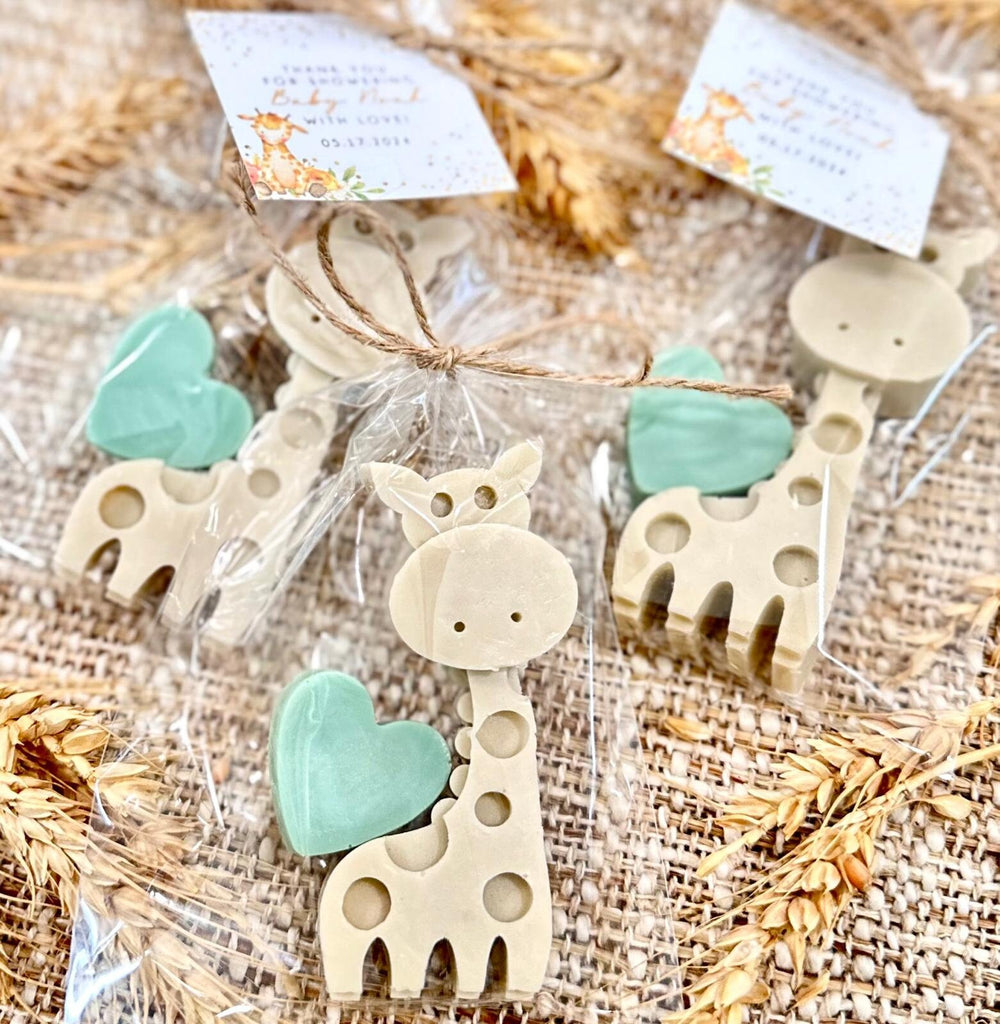 Giraffe Soap Favors - Safari Baby Shower Party Decorations, Girl Boy B ...