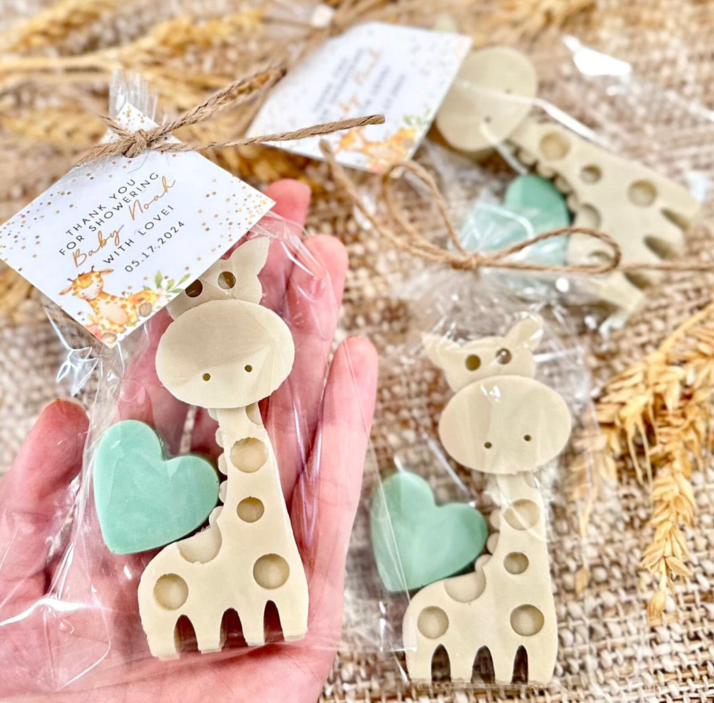 Giraffe Soap Favors - Safari Baby Shower Party Decorations, Girl Boy B ...