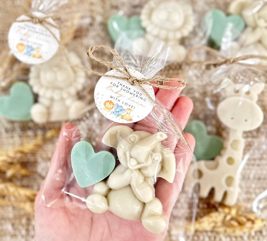 Neutral Safari Soap Favors - Jungle Baby Shower, Wild One 1st Birthday ...
