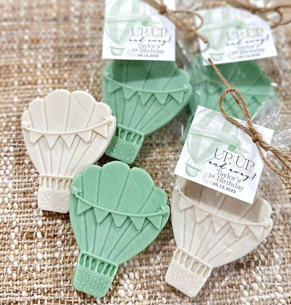 Hot Air Balloon Soap Favors - Baby Shower Decor, Up and Away Birthday ...
