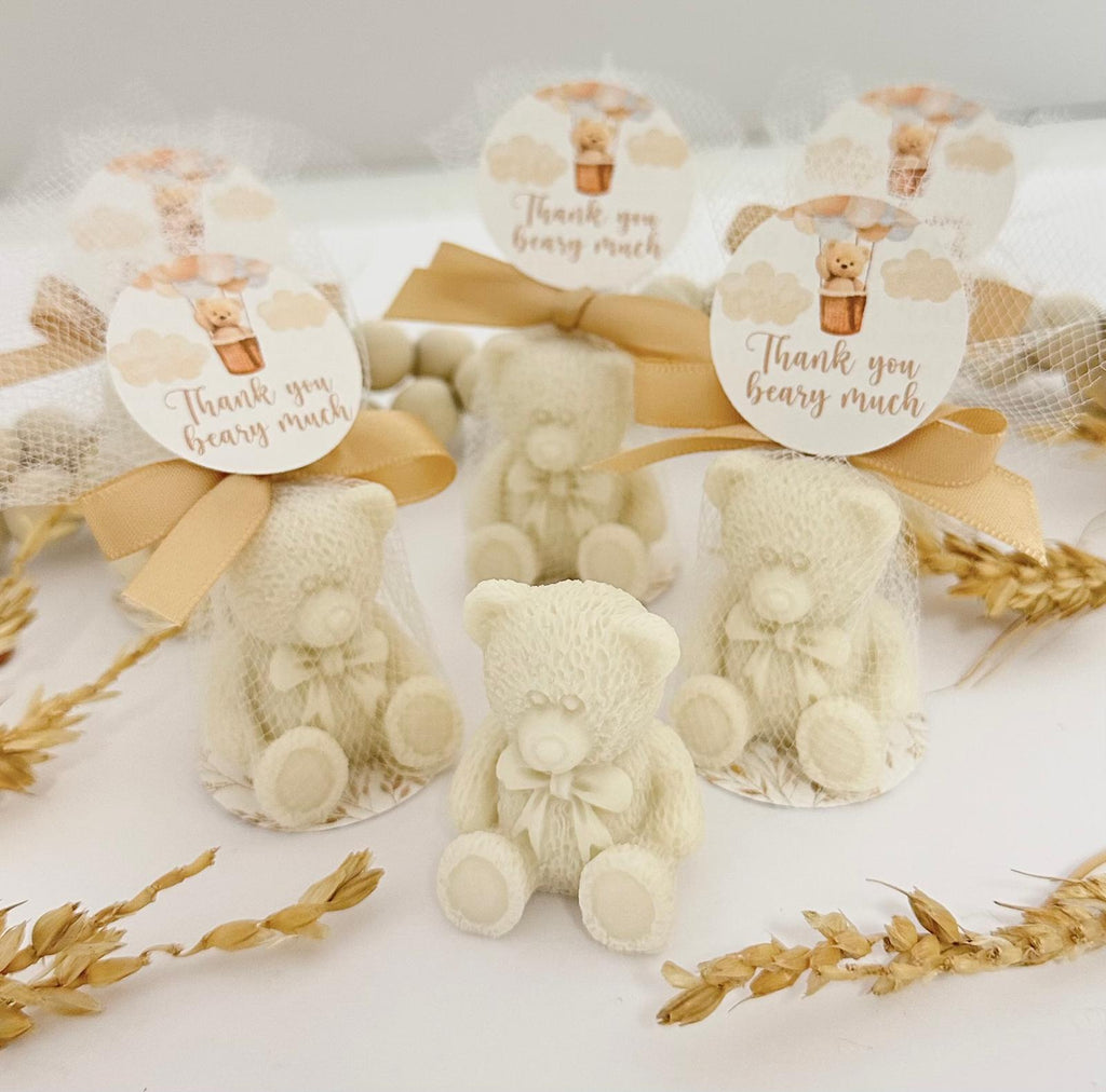 Scented Teddy Bear Soaps - Baby Shower Party Favors Decor, We Can Bear ...