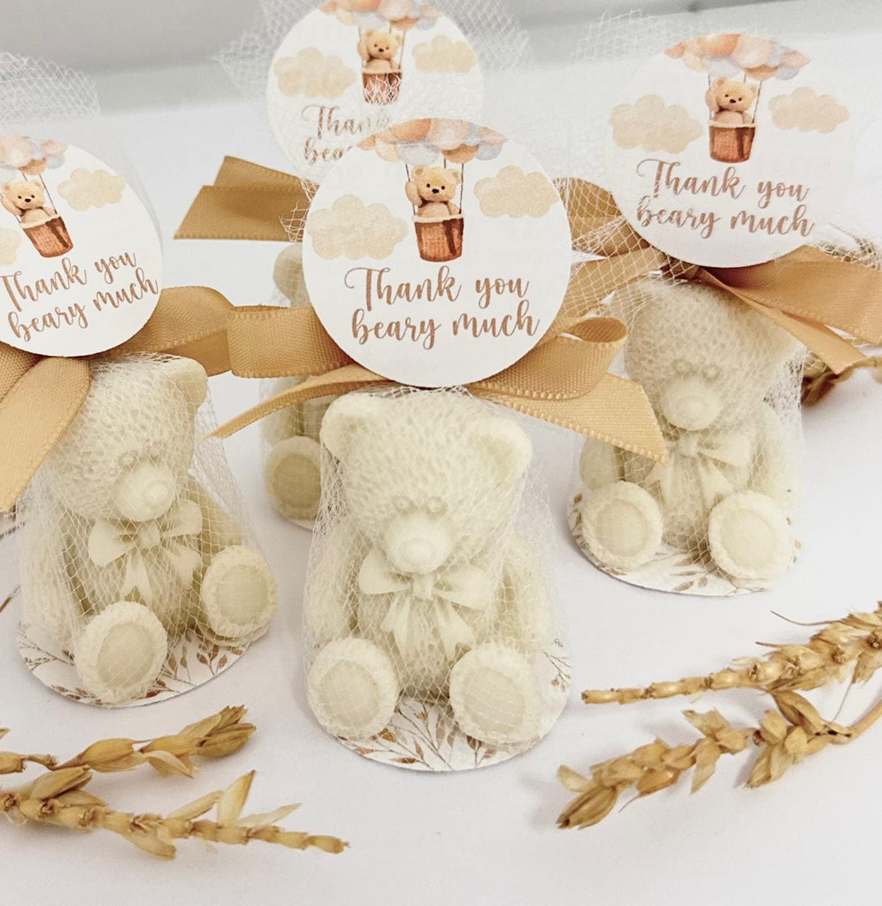 Scented Teddy Bear Soaps - Baby Shower Party Favors Decor, We Can Bear ...